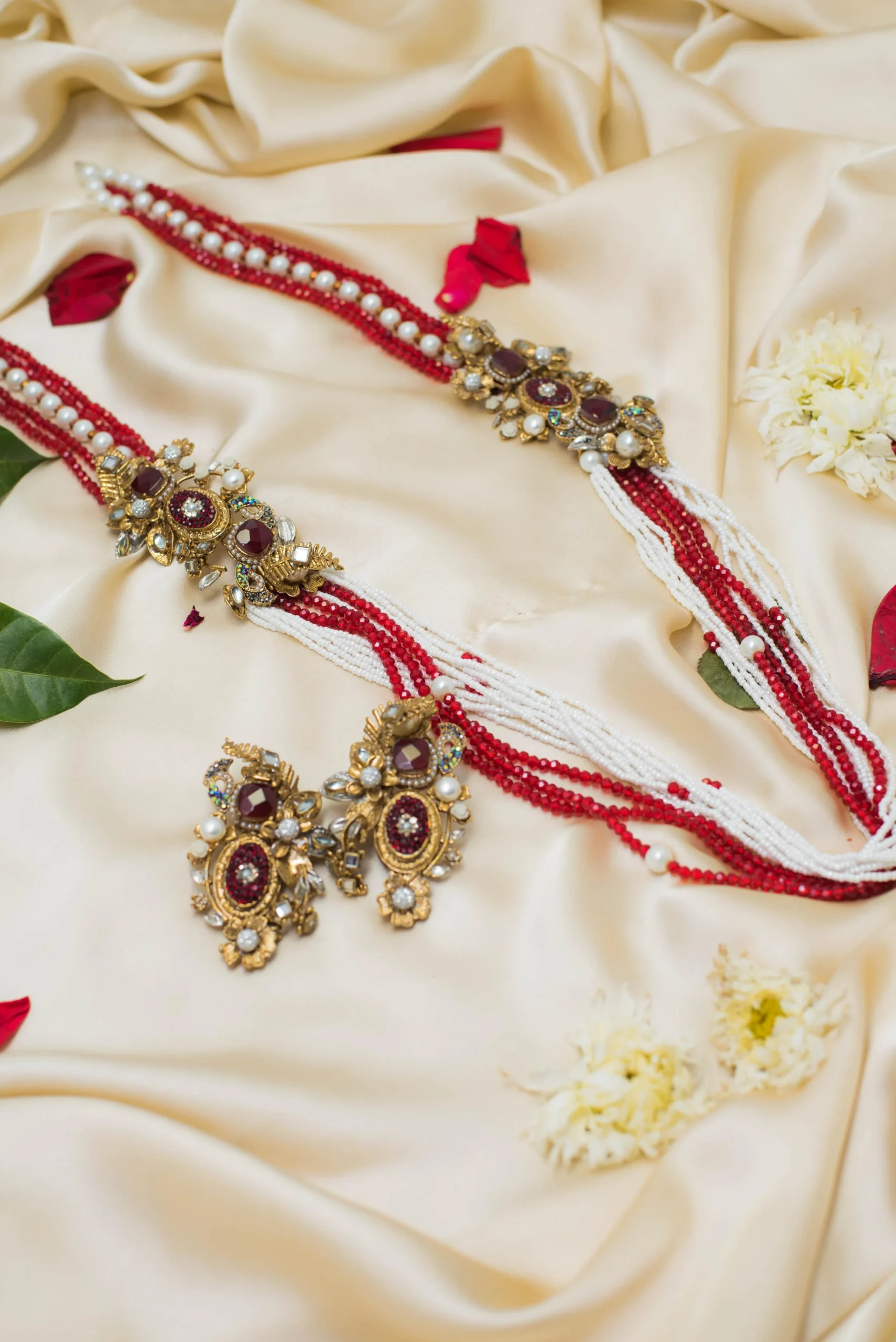 RUBY MALA SET - Mornee Jewellery